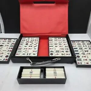 Nintendo | Games | Nintendo Mahjong Set Vintage Playing Card Co Black ...